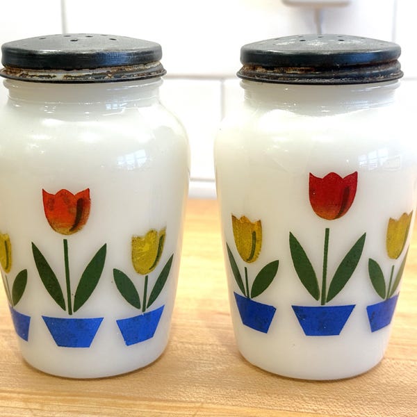 Fire King Tulip - Etsy