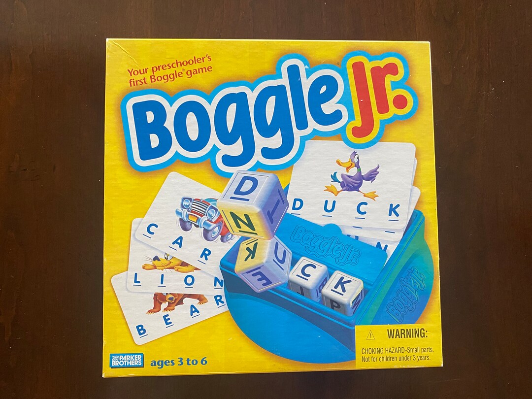 Boggle Jr. - Your Preschooler's First Boggle Game, Parker Brothers 1998 ...