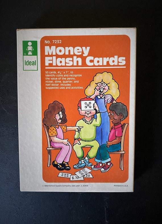 Money Flash Cards 1985 Ideal School Supply Company Complete | Etsy