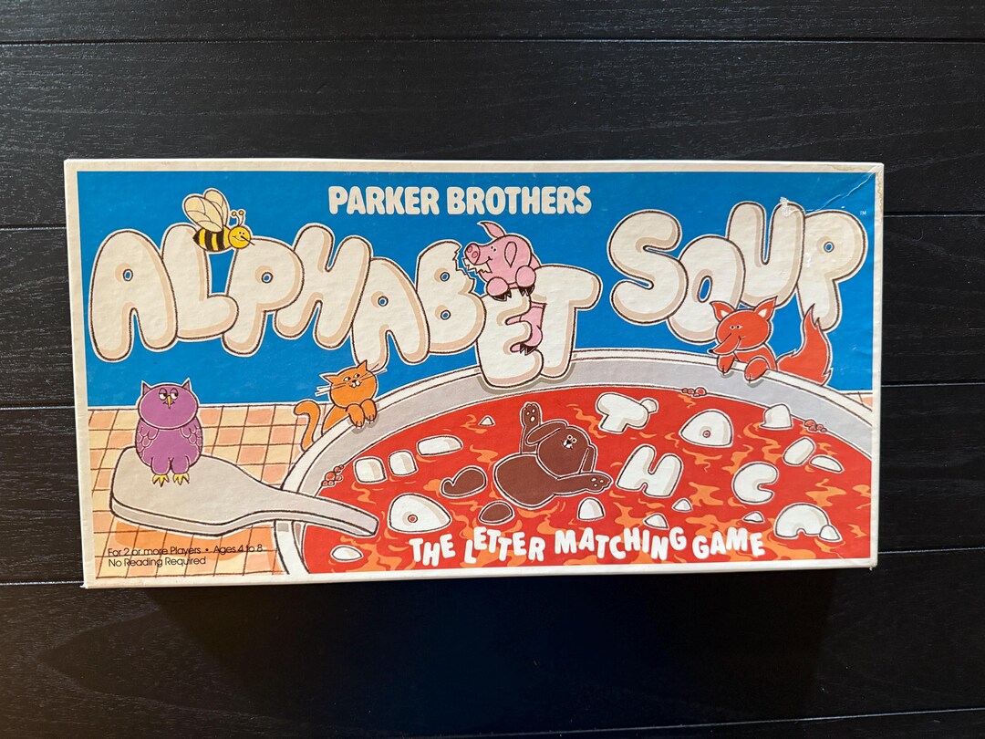 Alphabet Soup - the Letter Matching Game (1981) - COMPLETE - Etsy