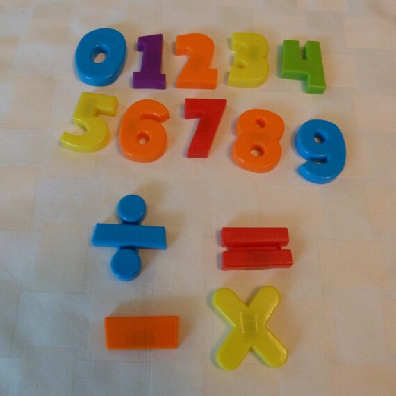 Magnetic Numbers 0-9 Refrigerator Magnets Childrens Number | Etsy