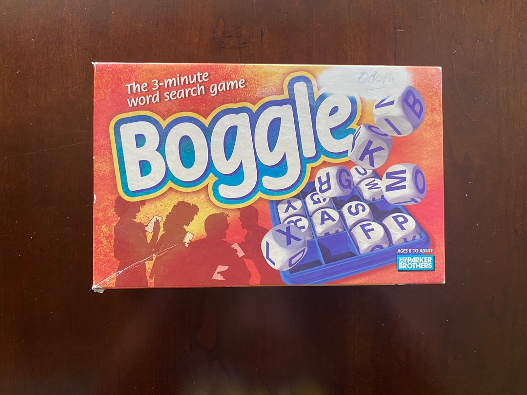 Boggle the 3 Minute Word Search Game, Parker Brothers Boggle Game 1996 ...