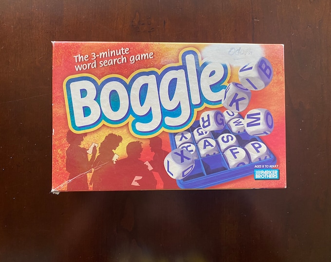 Boggle the 3 Minute Word Search Game, Parker Brothers Boggle Game 1996 ...