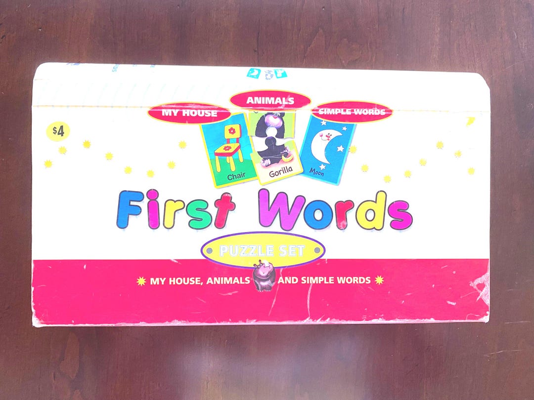 FIRST WORDS Puzzle Set by Spice Box, Early Childhood Development - Etsy