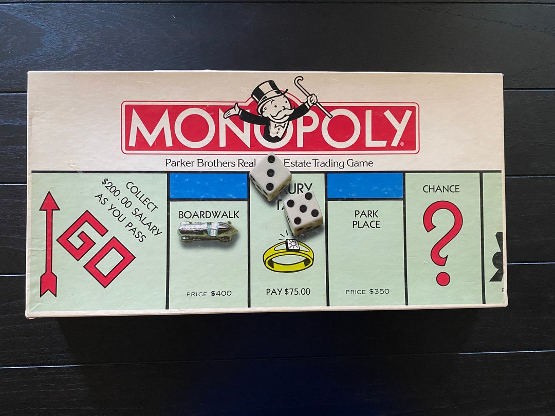 Vintage & Classic MONOPOLY Game COMPLETE Parker Brothers 1970's Edition ...