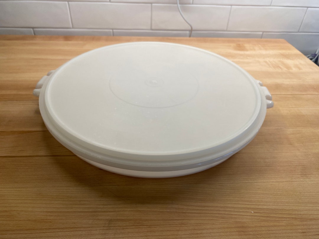 Tupperware 'party Susan' Tray 405 W/seal, Tupperware Sheer White - Etsy