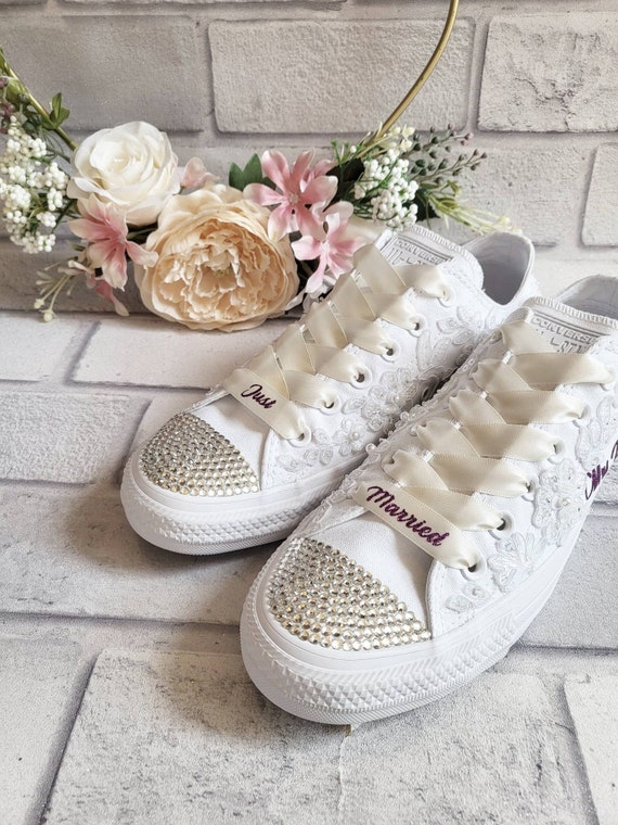 Zapatillas Converse De Boda Personalizadas Converse Just Casado Boda
