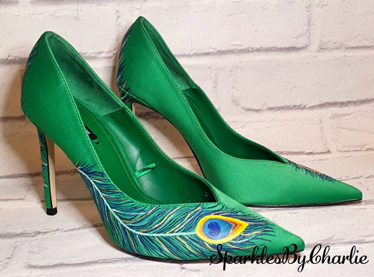 Custom High Heels, Stiletto Personalised Shoes, Custom Court Shoes ...