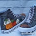 Halloween Converse Pumps, Custom Halloween Shoes, Hightop Converse ...