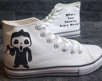 Scary Custom Shoes - Etsy