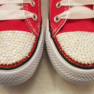 Christmas Shoes, Custom Christmas Trainers, Red High Top Canvas Shoes ...