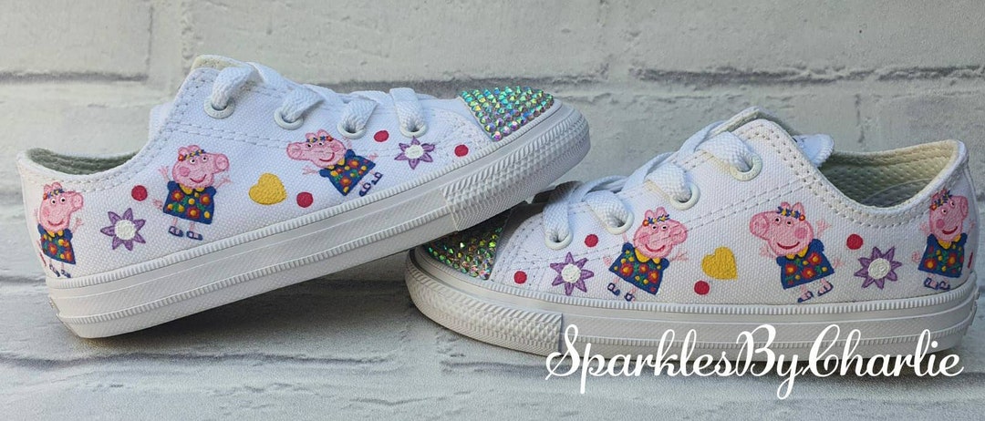 Peppa Pig Shoes, Personalised Kids Converse, Custom Trainers, Child's ...