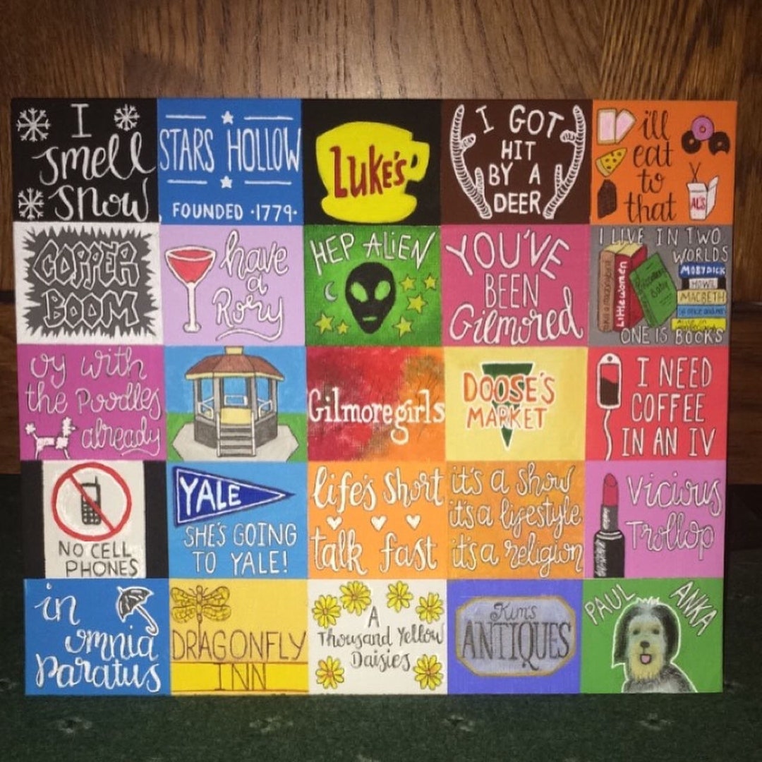 Gilmore Girls Painting (canvas Board) - Etsy