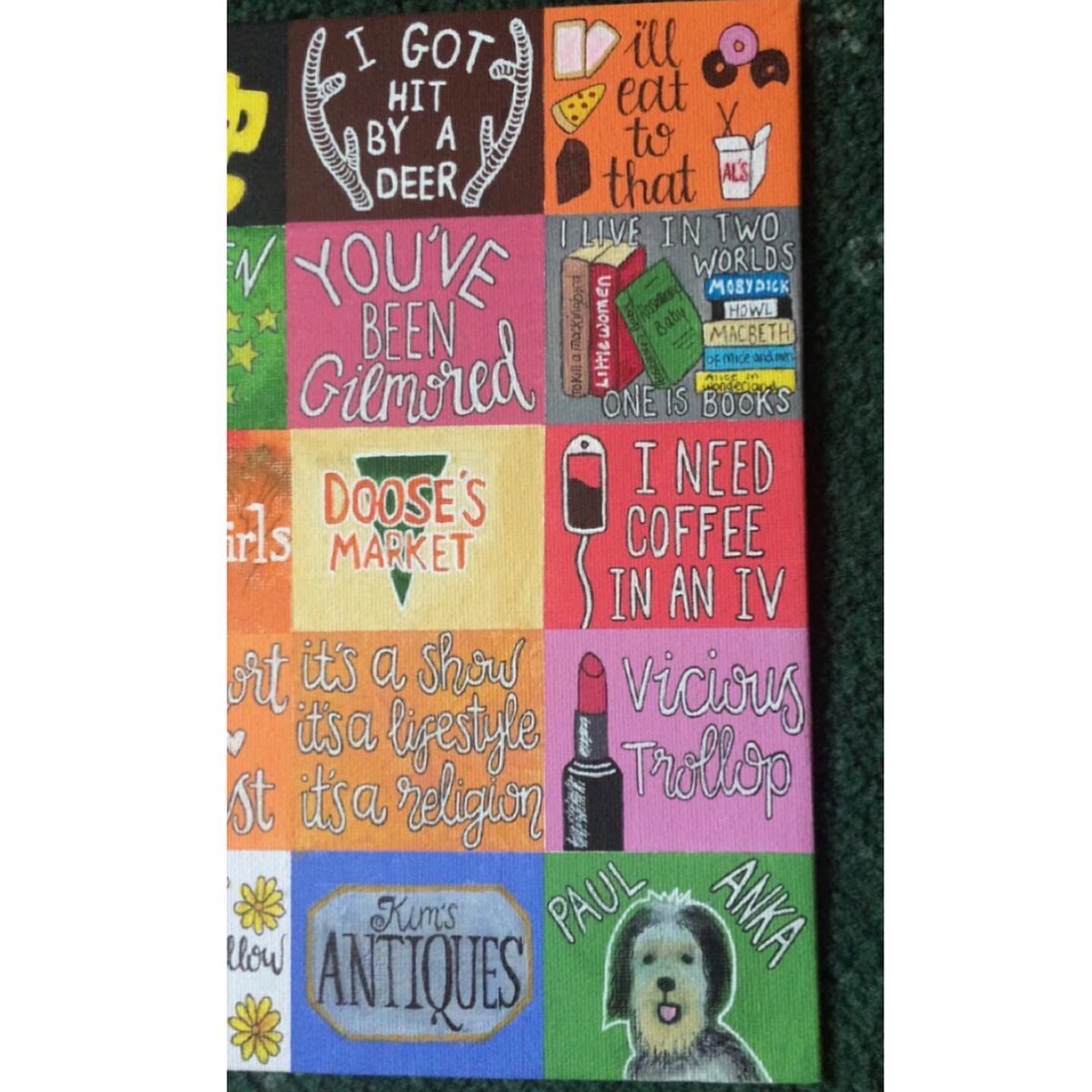 Gilmore Girls Painting (canvas Board) - Etsy