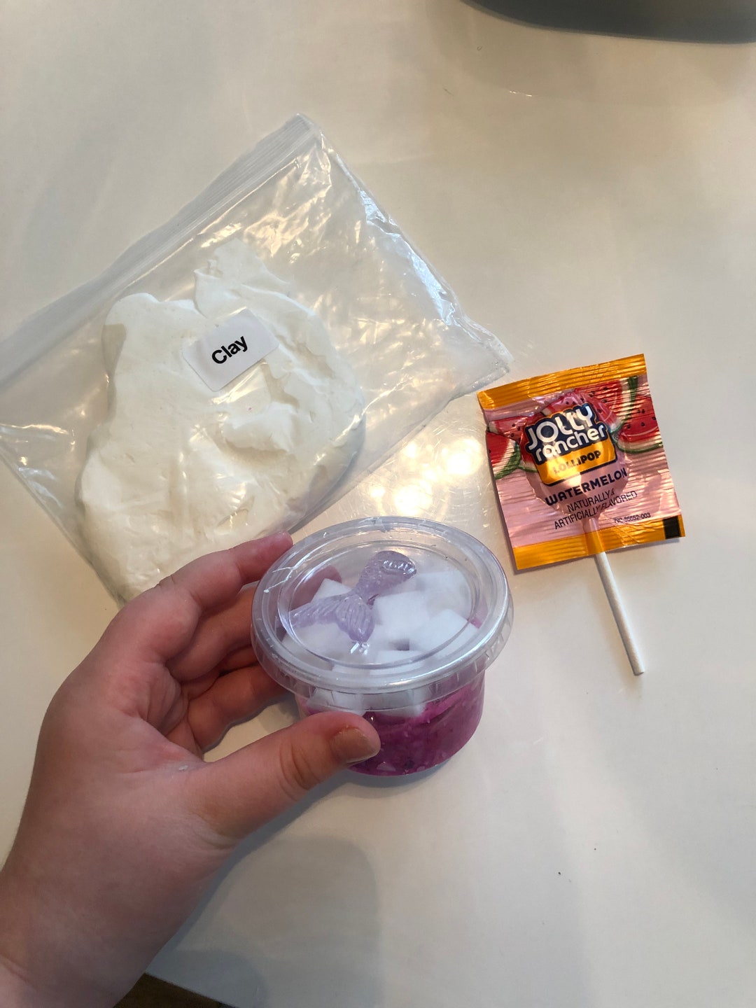 Purple Pearlescent Glitter Slime Stress Reliever - Etsy
