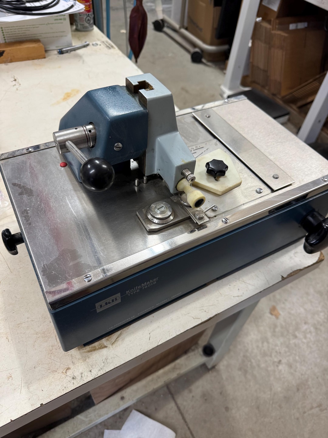 LBK Microtome Glass Knifemaker Type 7801B Excellent Condition Read ...