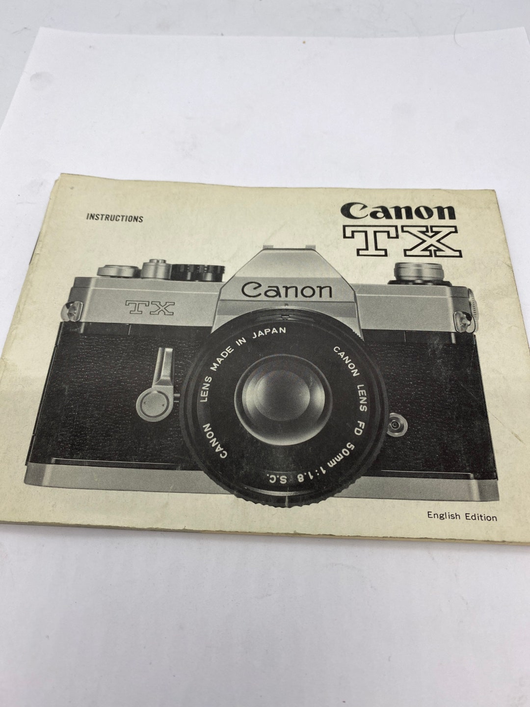 Canon TX Operator Manual! - Etsy