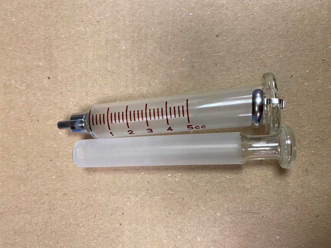 Rare 1950’s Vintage 5cc All Glass Syringe Mint Condition Made in Japan ...