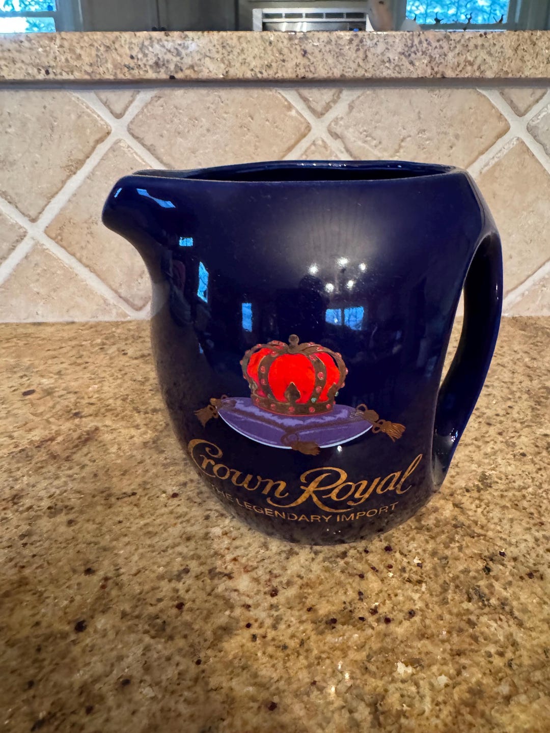 Crown Royal 5 3/4” Pitcher Cobalt Blue No Damage or Cracks Beautiful - Etsy