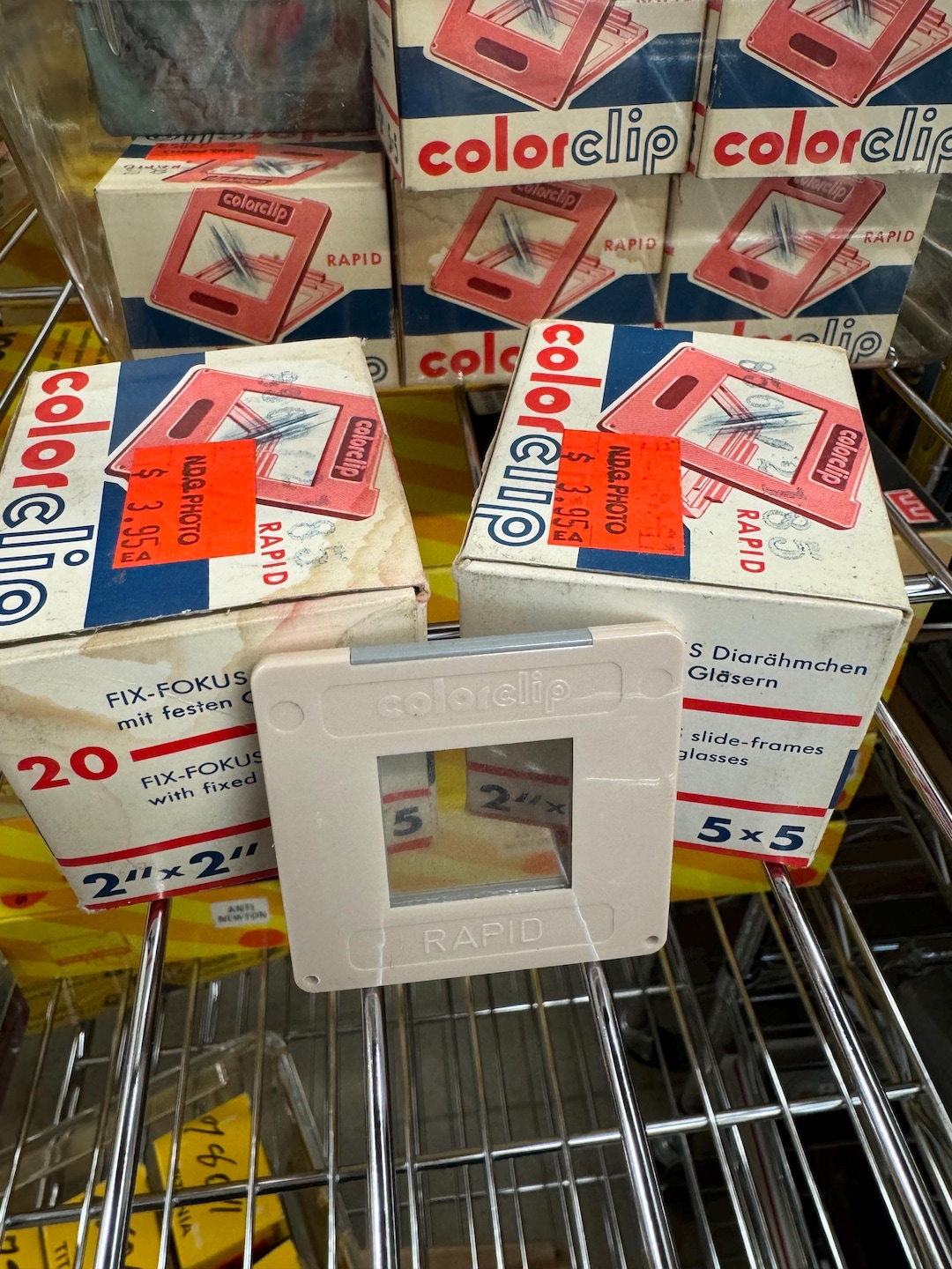 Rare 2 Boxes 20 Glass Slides Colorclip 24x24mm Opening Glass Slide ...