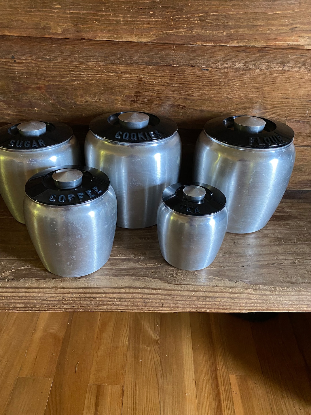 Kromex Aluminum Pantry Jar Set Cool! - Etsy