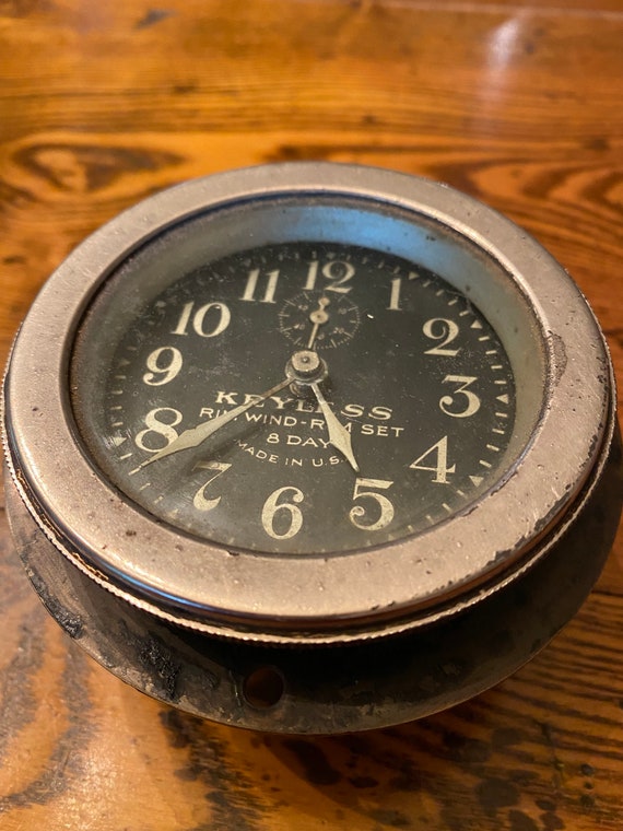 Keyless Rim Wind-rim Set 8 Day Vintage 1930s Automobile Clock | Etsy