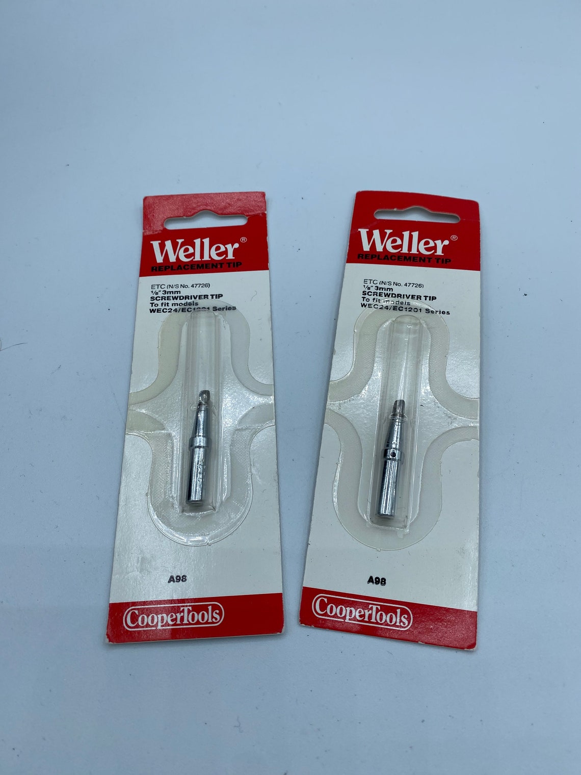 Weller A98 1/8” 3mm Screwdriver Soldering Tip for WEC24/EC1201 Series ...