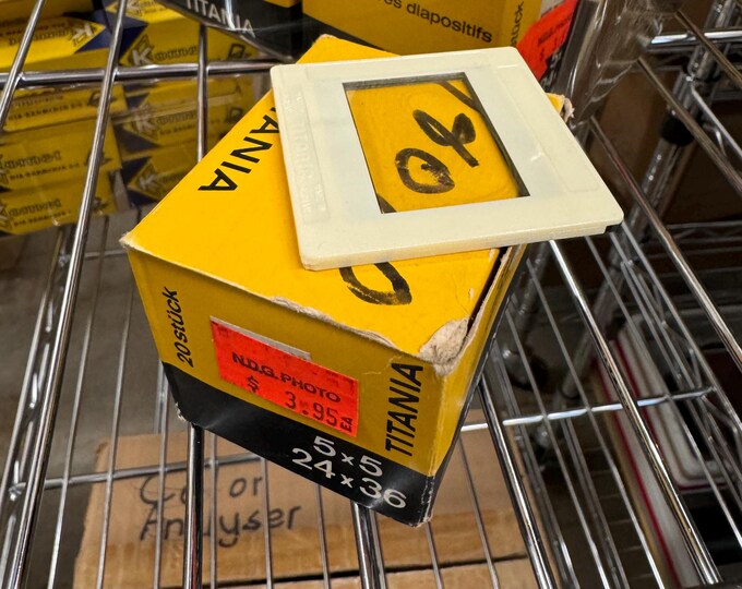 Rare Titania 24x36mm Standard 35mm Glass Slide Mounts Box 20 X 2 Boxes ...