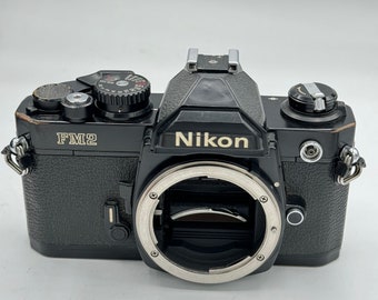 Beautiful Nikon FM2N 35mm Black Body Film Camera W/50mm Lens Ex Fully Professionally Serviced 90 ...
