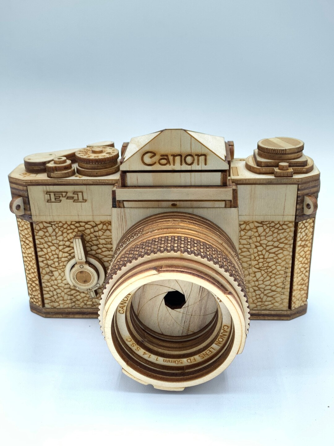 Canon F-1 Wooden Hand Made Scale Camera Replica! Actual Size Not ...