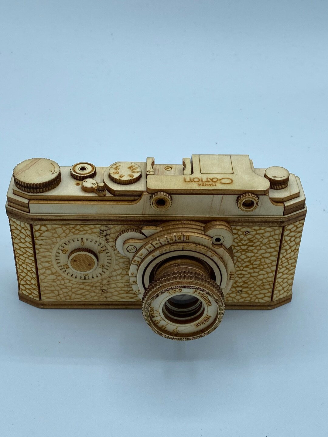 Hansa Canon Wooden Hand Made Scale Replica Camera! Actual Size Not ...