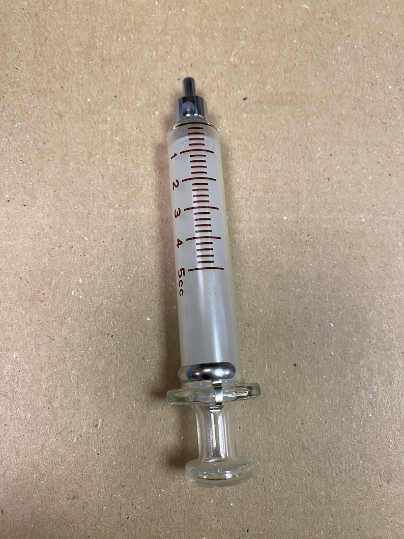 Rare 1950’s Vintage 5cc All Glass Syringe Mint Condition Made in Japan ...