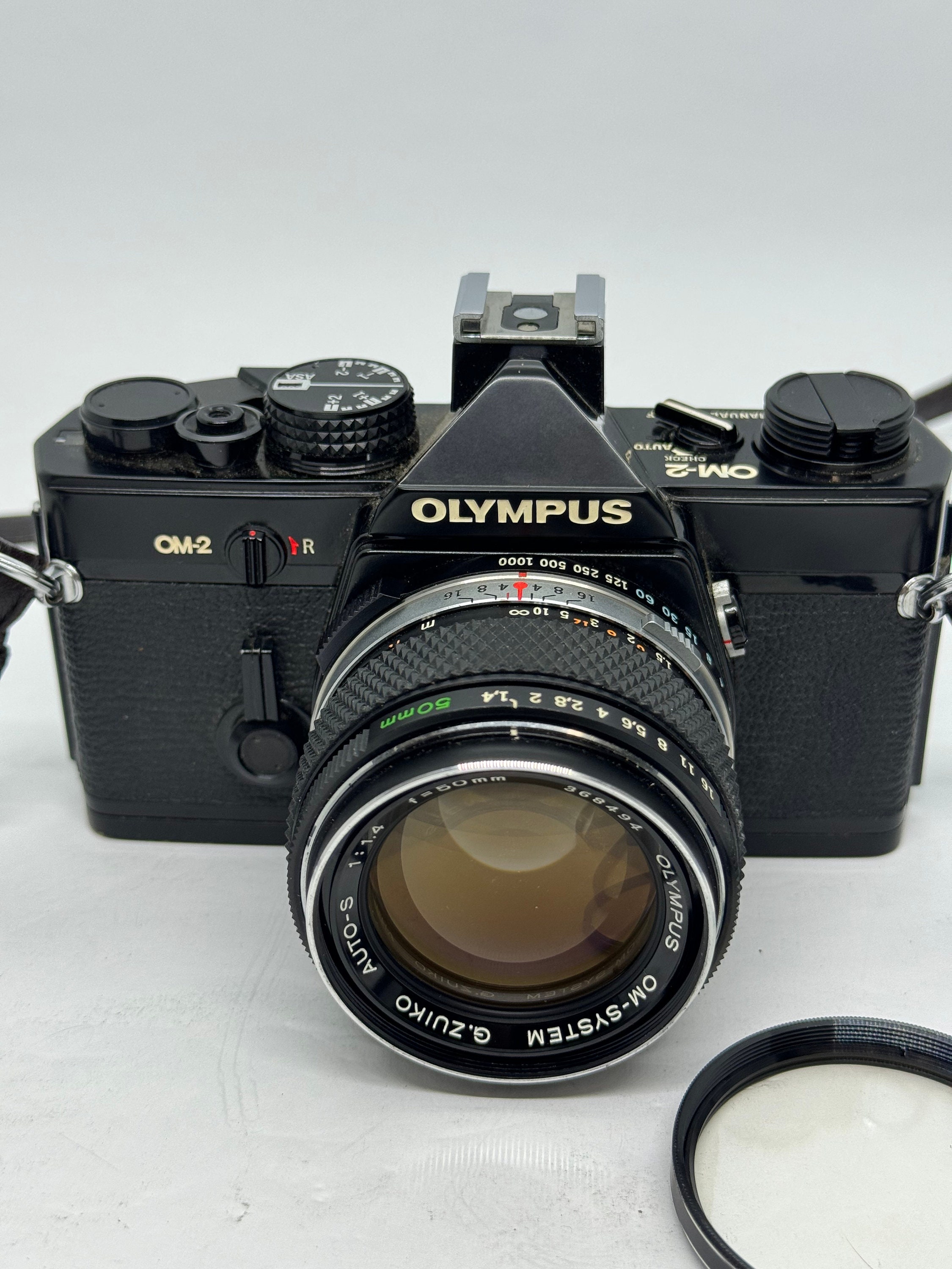 Gorgeous Olympus OM-2 35mm Black Body Film Camera W/50mm F Gorgeous Olympus OM-2 35mm Black Body Film Camera W/50mm F