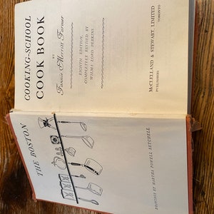 The Boston Cooking-school Cook Book Fannie Merrit Farmer 1946 - Etsy