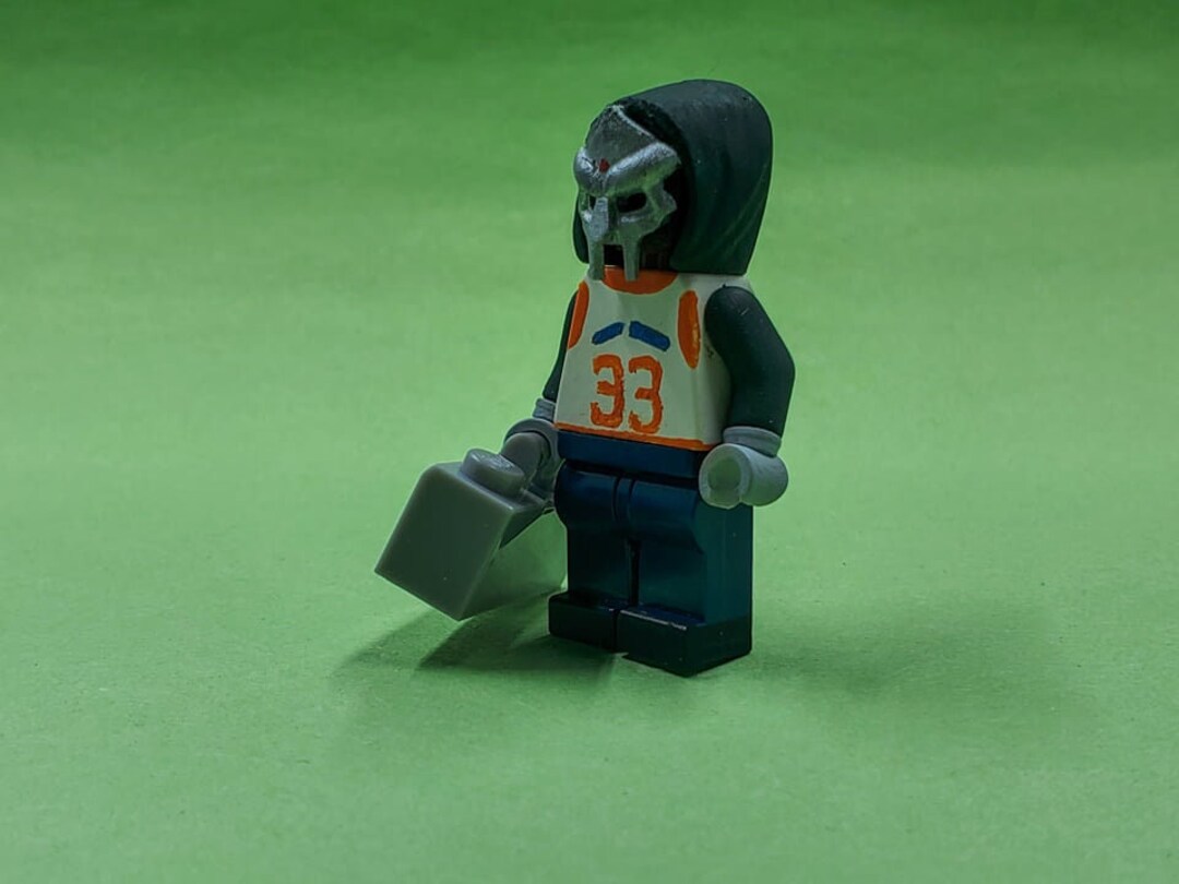 MF DOOM Minifigure hoodie Jersey artists Rendition - Etsy