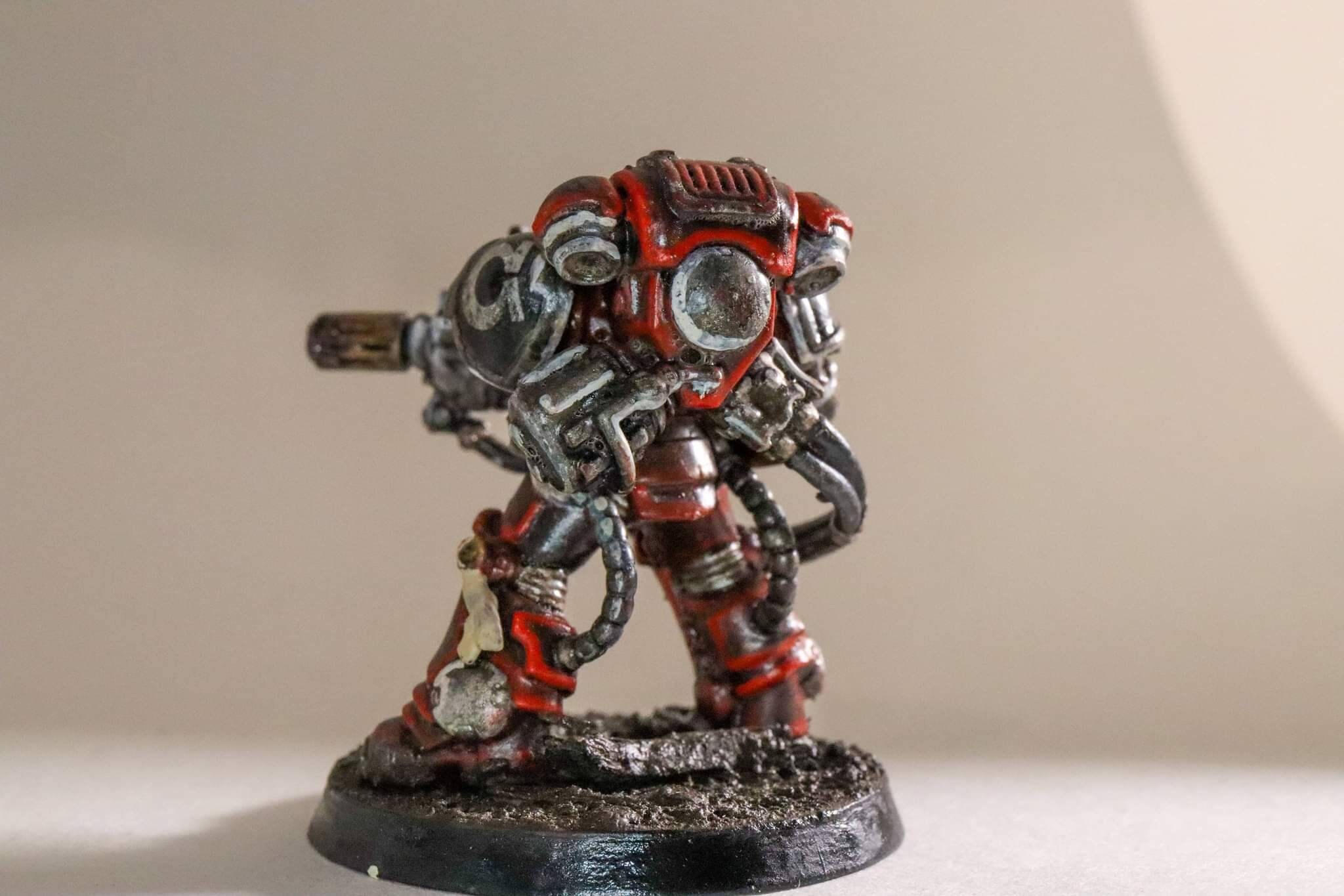 Red Space Marine Mini War Hammer 40k artist Rendition - Etsy