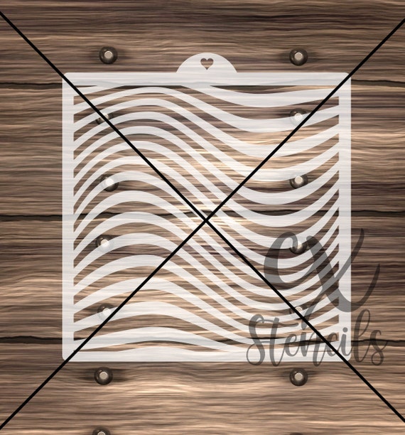 Wavy Line Stencil