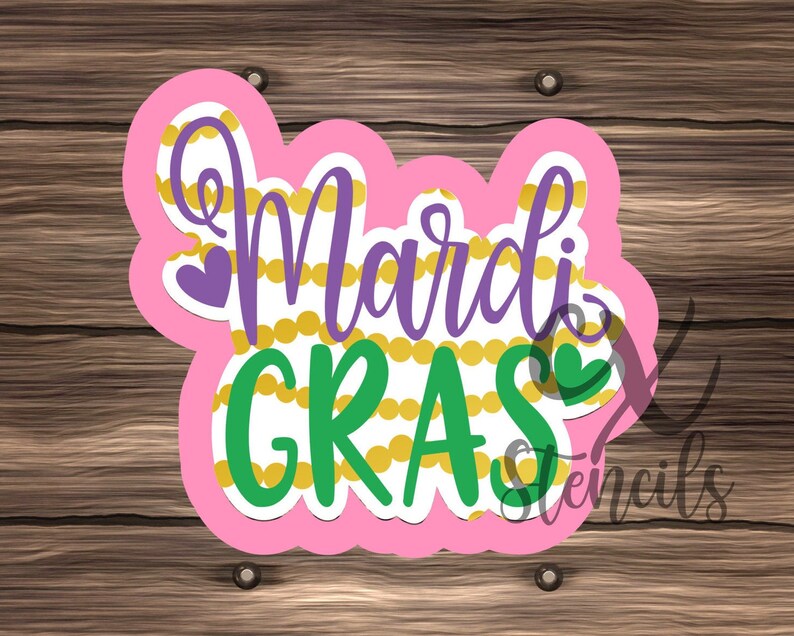 Mardi Gras Cookie Cutter. Fat Tuesday. Beads. Party. - Etsy