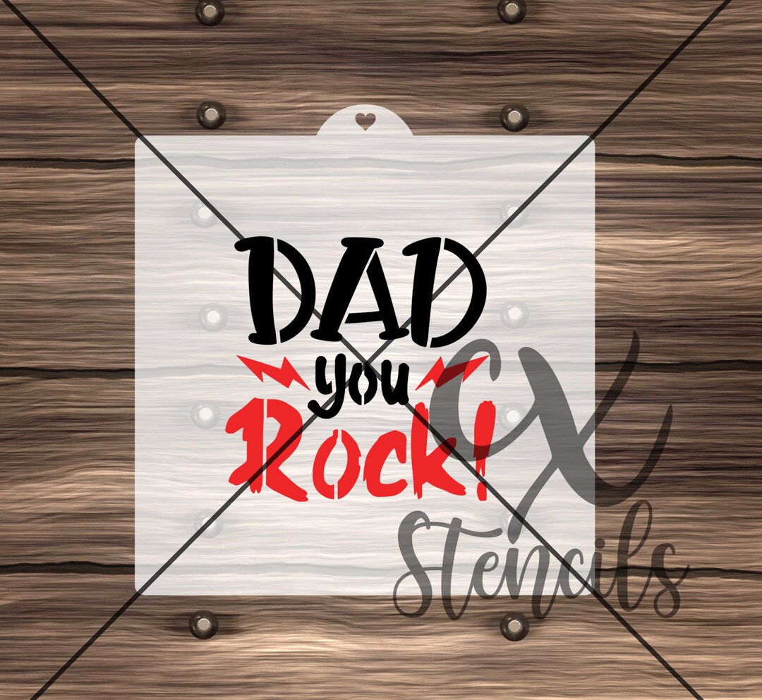 Dad You Rock Cookie Cutter. Fathers Day. - Etsy