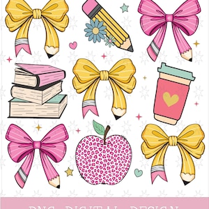 Coquette School, Coquette Bows, Kids Tee, Pencils, Bows, Books, School ...