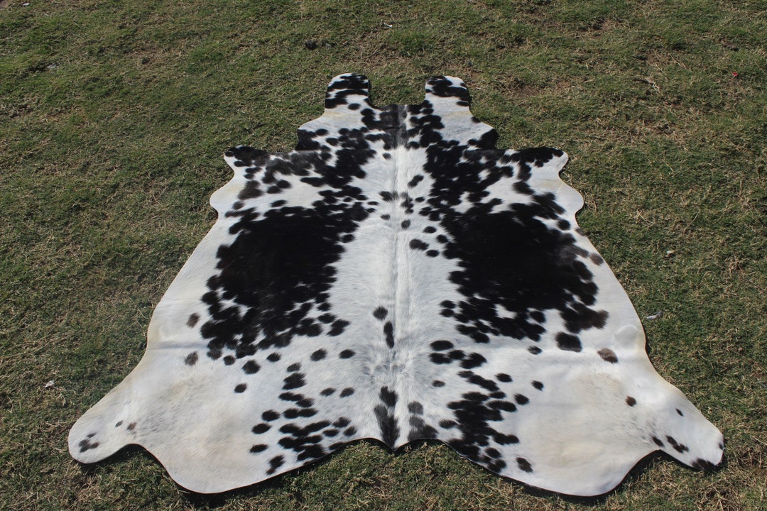 Natural Black and White Cowhide Rug Large Cow Skin Rug Carpet Premium ...