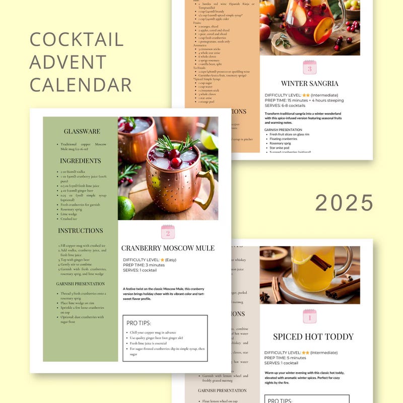 Cocktail Advent Calendars - Etsy