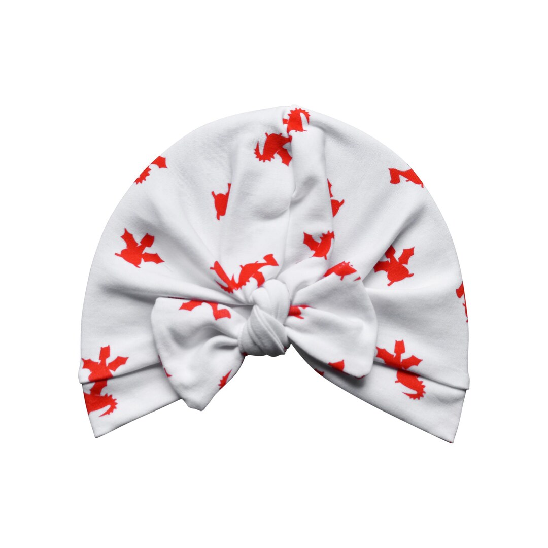 Organic Cotton Baby Turban – Red Dragon Design - Etsy