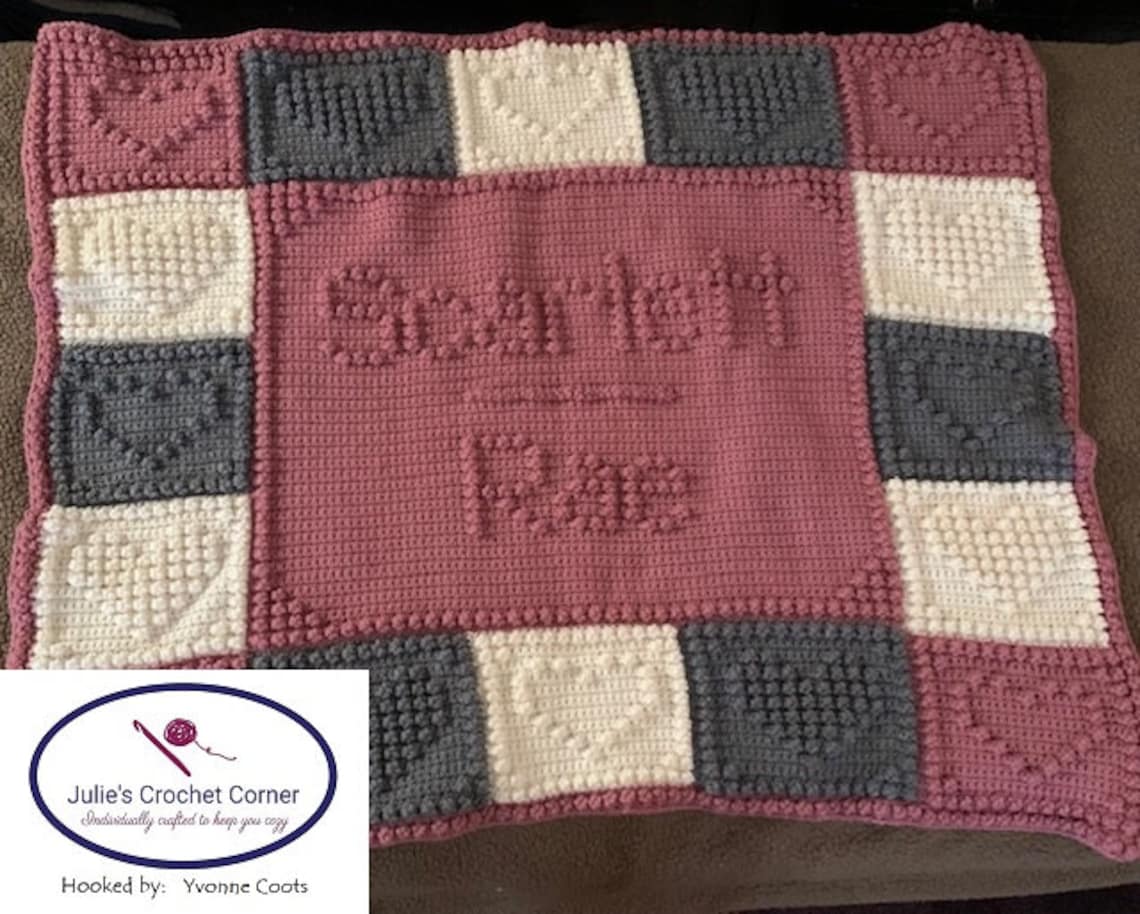 PATTERN: Hearts and Baby Name Crochet Pattern - Etsy