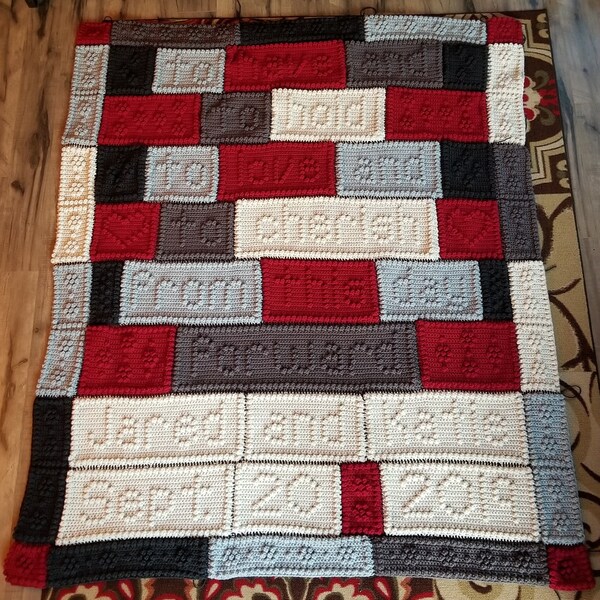 Crochet Wedding Blanket Gifts - Etsy