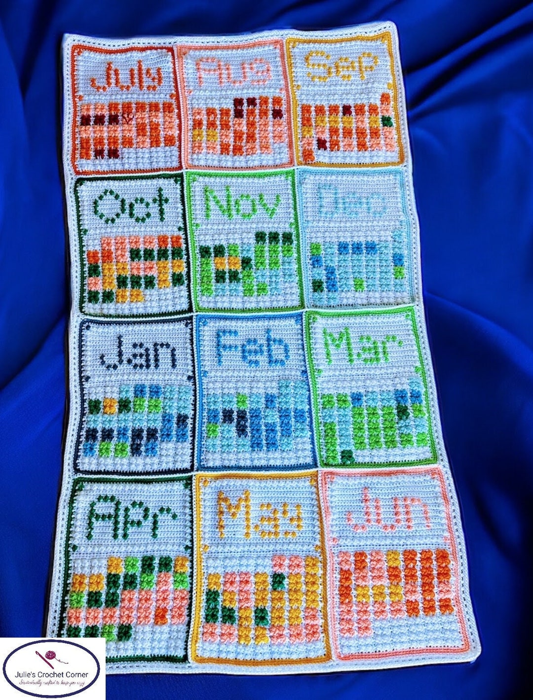 PATTERN: Crocheted Temperature Blanket - Etsy