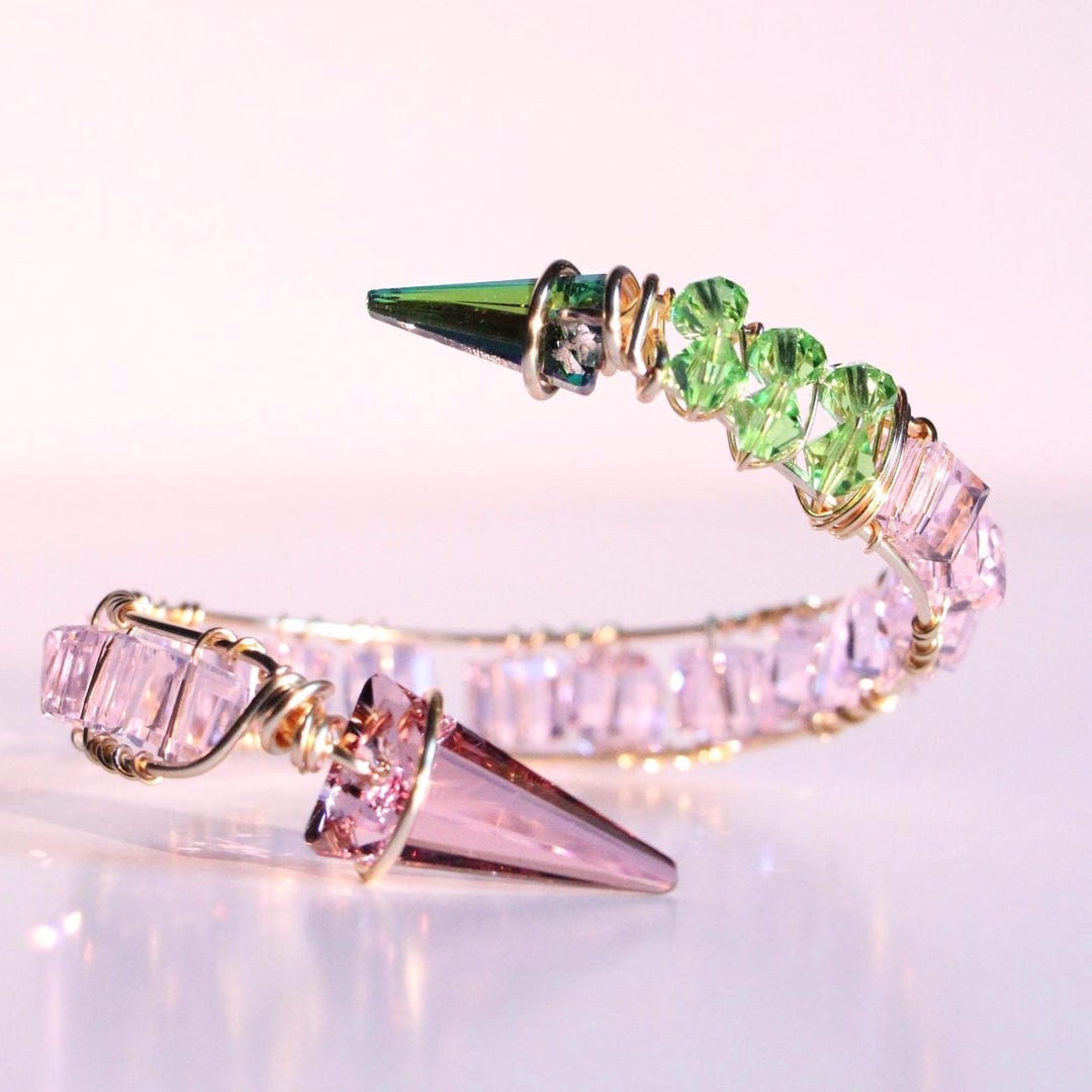Alpha Kappa Alpha Crystal Cuff - Etsy