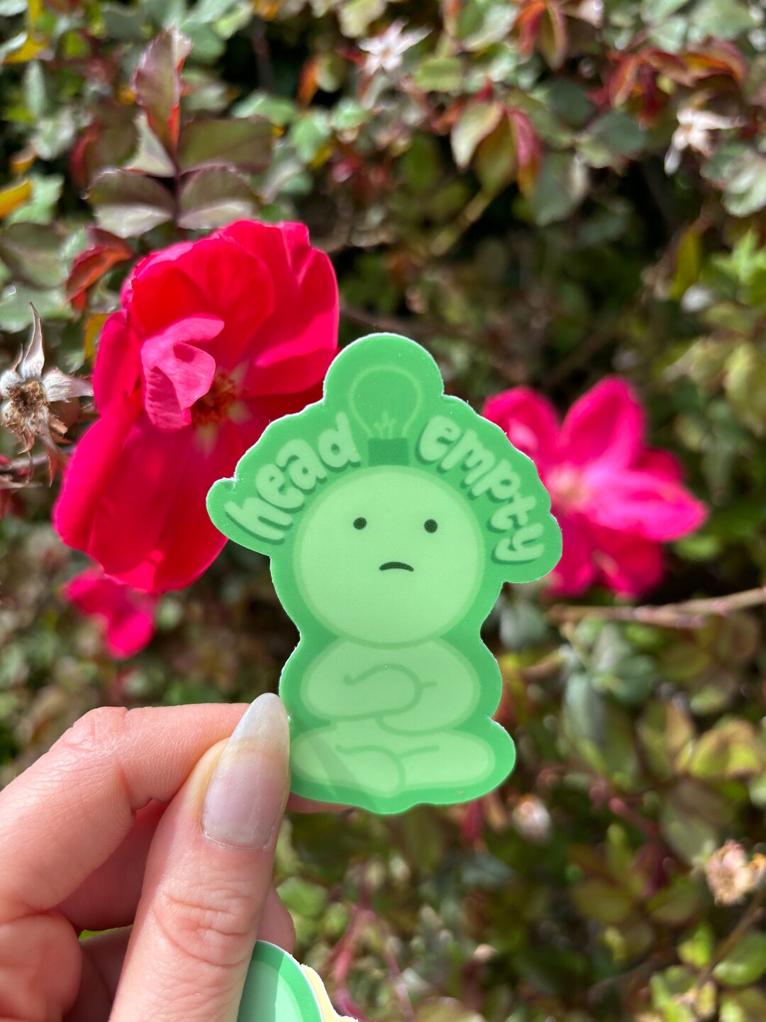 Green Guy Head Empty Sticker - Etsy