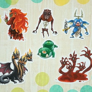 Zelda TOTK Characters Stickers Packs Stationery - Etsy