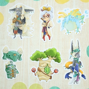 Zelda TOTK Characters Stickers Packs Stationery - Etsy